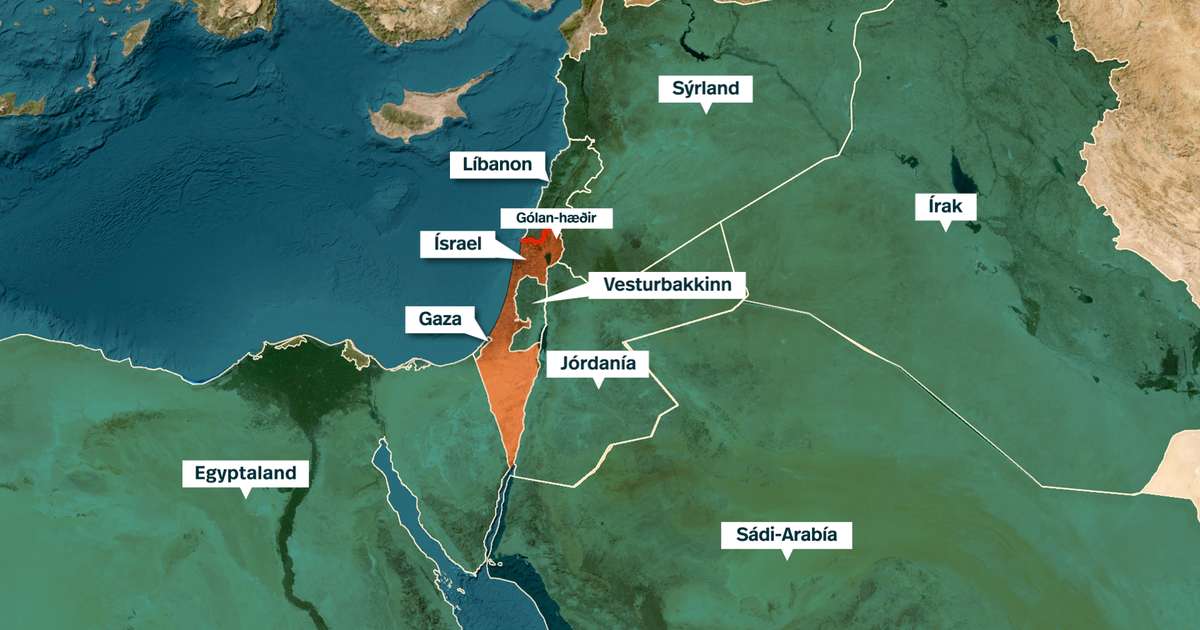 Ísrael eygir landsvæði sjö annarra ríkja - RÚV.is