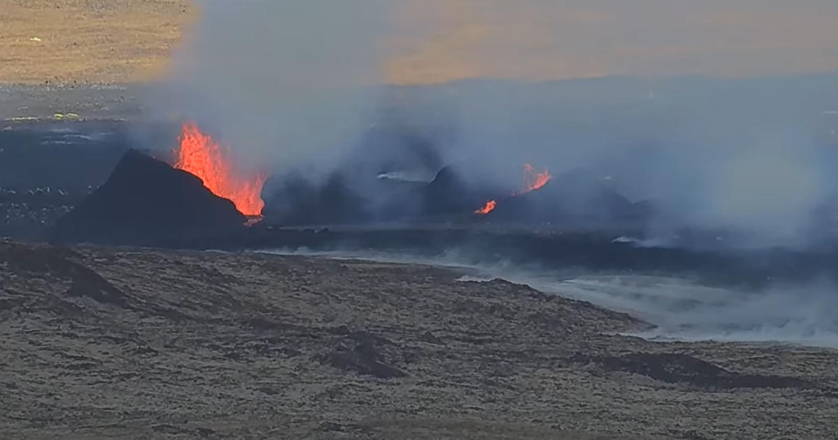 Gýs nú aðeins úr tveimur gígum - RÚV.is