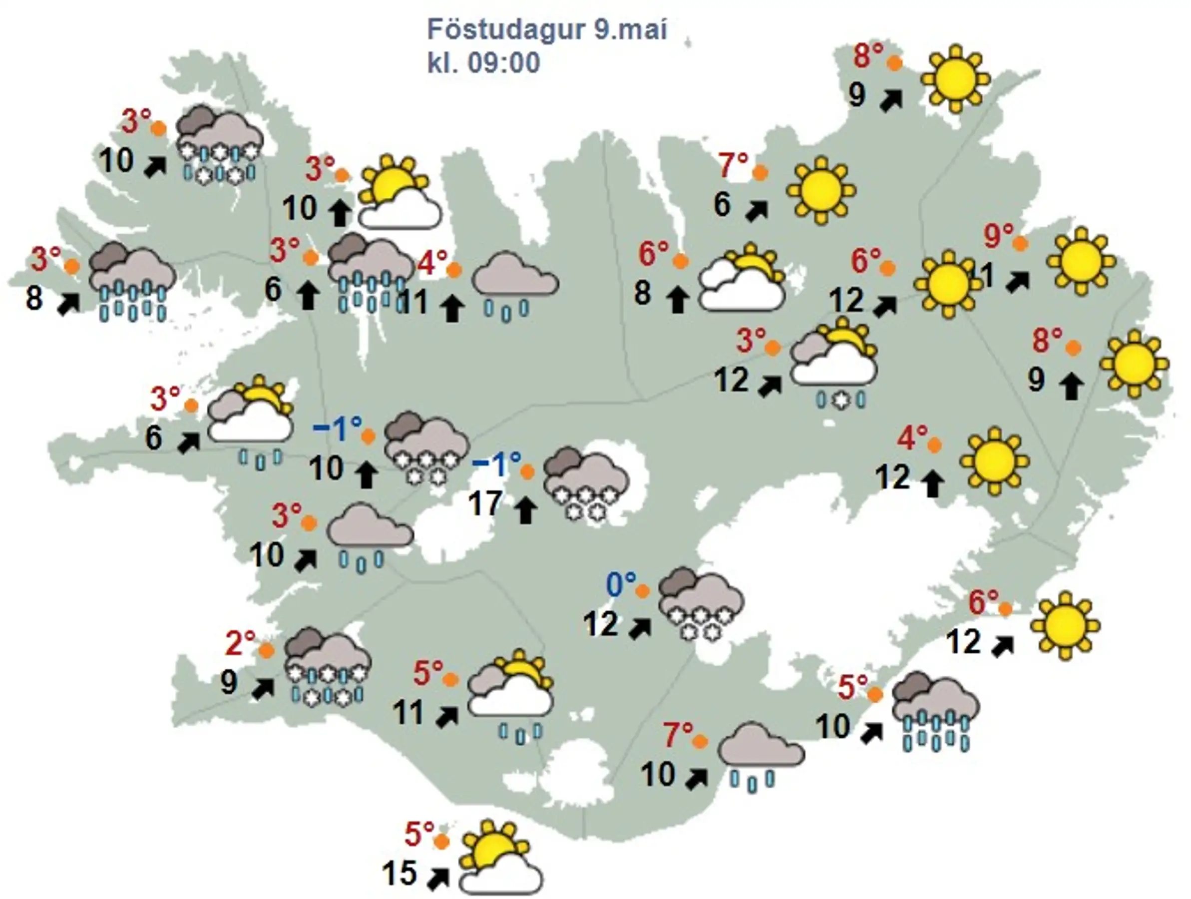 Áfram hryssingslegt veður sunnan- og vestantil - RÚV.is
