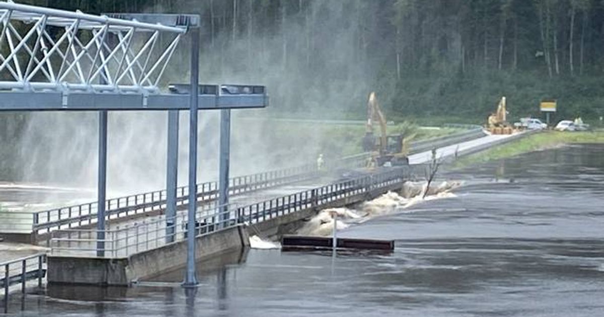 Neyðarástand við virkjun vegna flóða í Noregi - RÚV.is