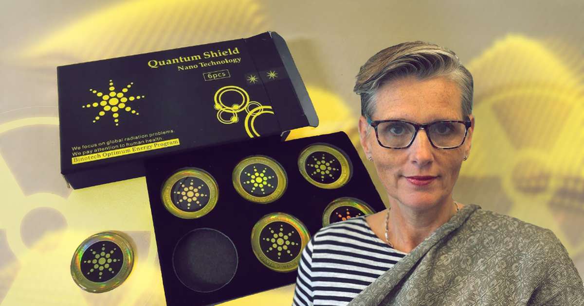 Límmiðar sem seldir voru sem vörn gegn 5G-geislun reyndust innihalda ...