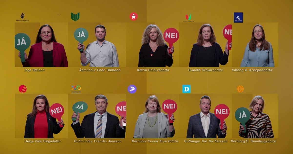 Politicians forced to answer yes/no questions - RÚV.is