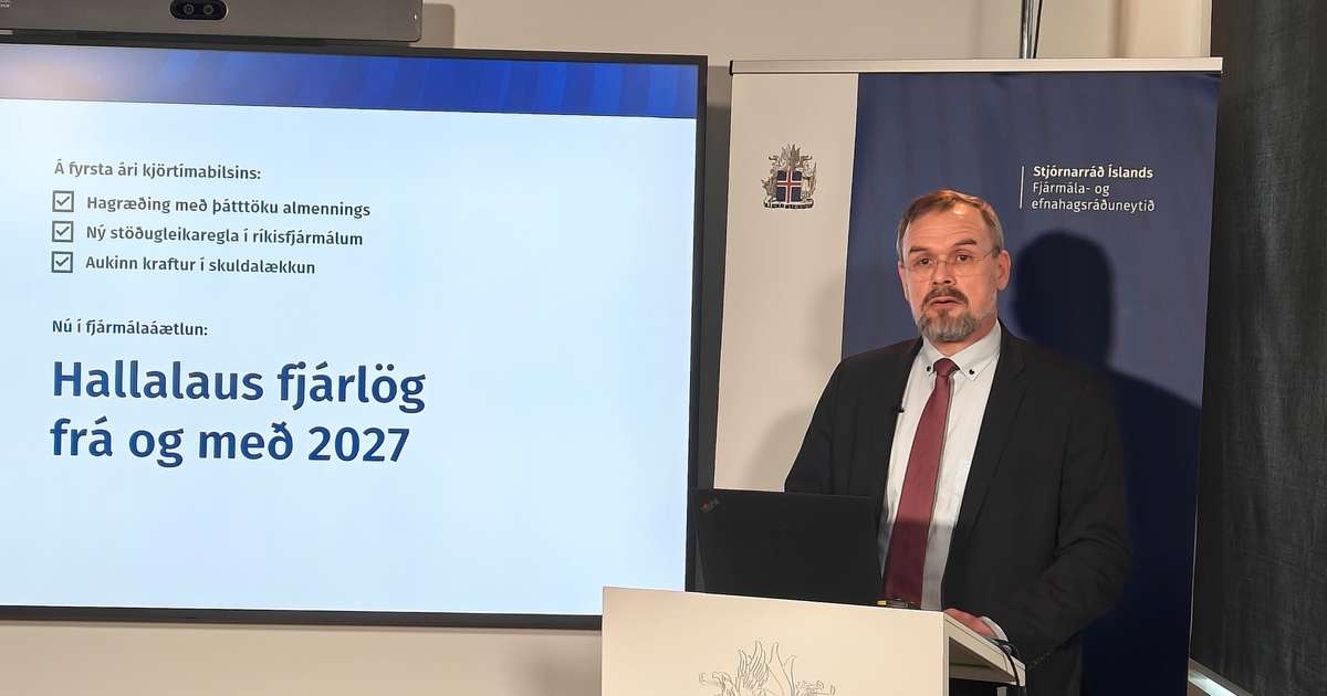 Fjármálaáætlun: Stefna að 34 milljarða afgangi 2031 - RÚV.is